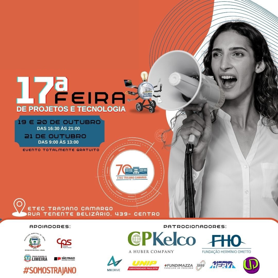 17ª Feira De Projetos E Tecnologia Etec Trajano Camargo